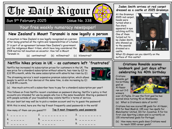 Rigour Maths - Success for all in Numeracy and Mathematics
